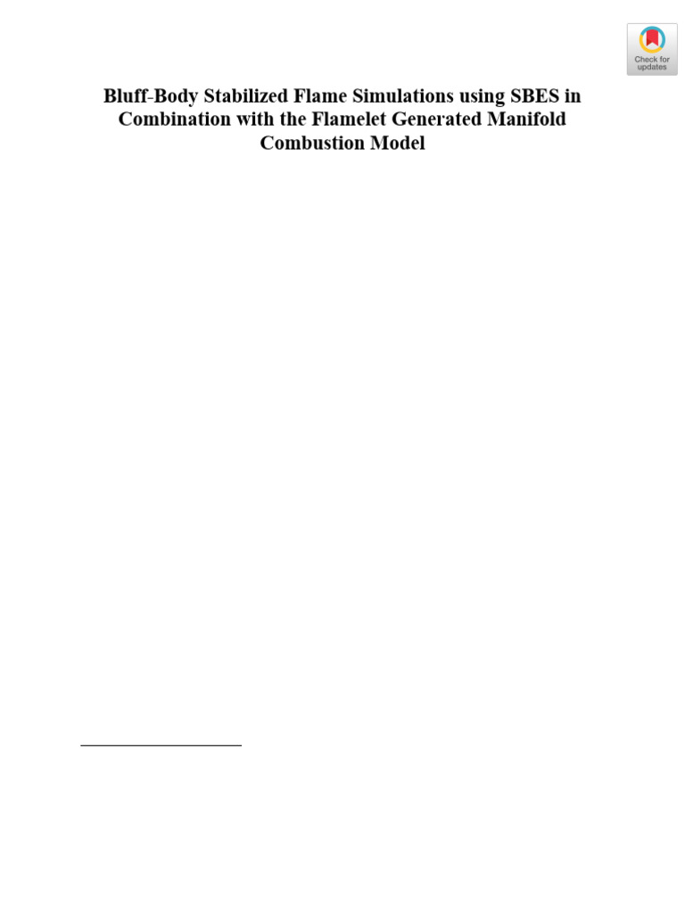 Bluff-Body Stabilized Flame Simulations Using SBES in Combination With ...