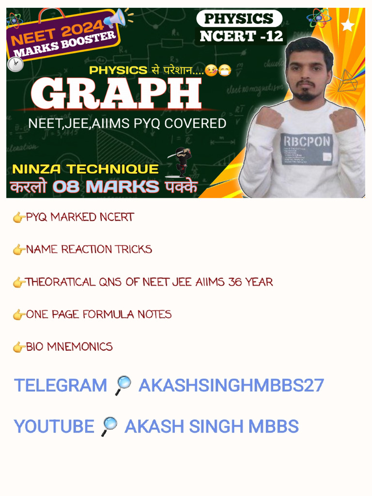 Physics Ncert All Graph Class - 12 (Akash Singh MBBS ?) | PDF