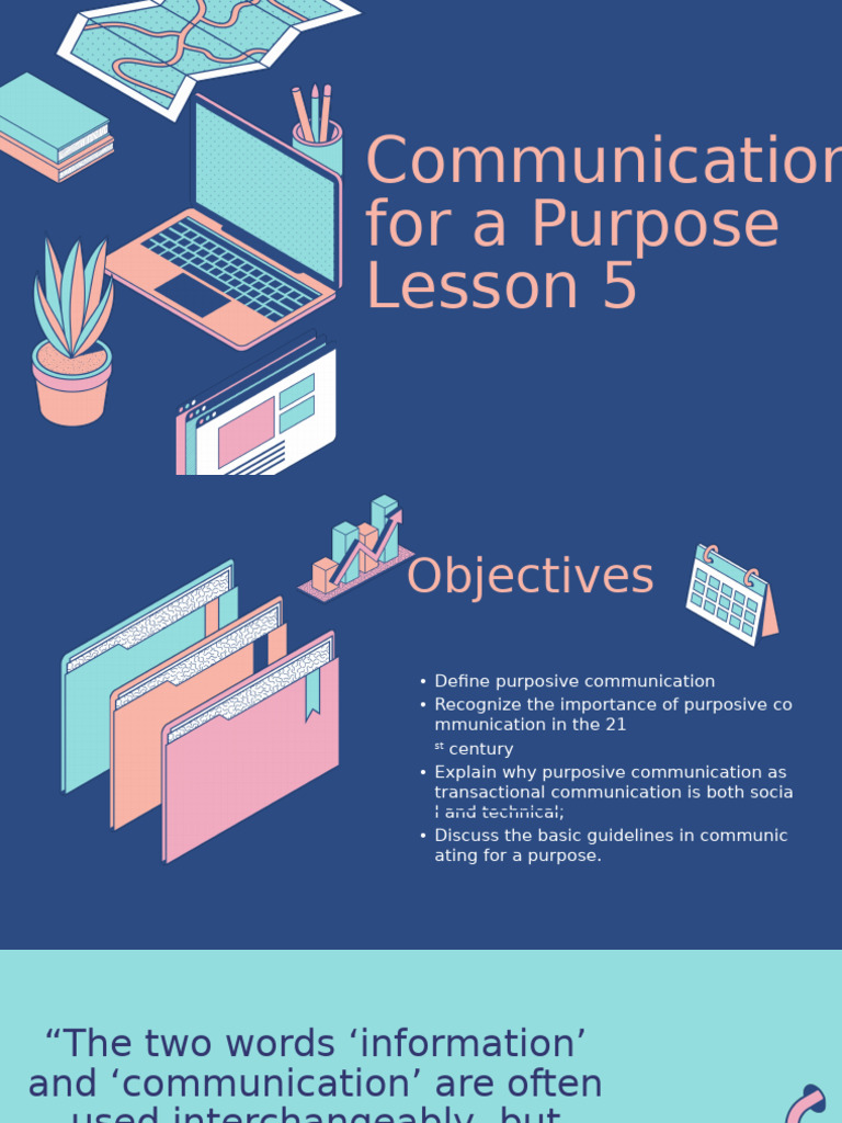 Communication for a Purpose Reporting Pur. Com. | PDF | Communication | Information