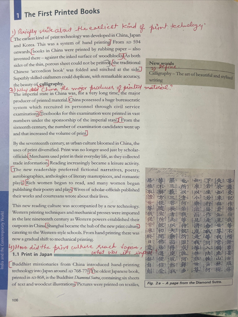 STD 10 - History - Print Culture - 1 | PDF