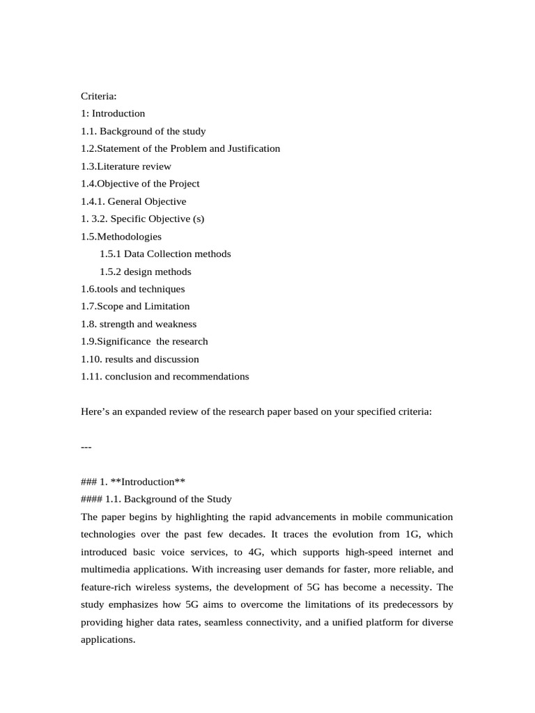 Criteria | PDF | 4 G | Computer Network
