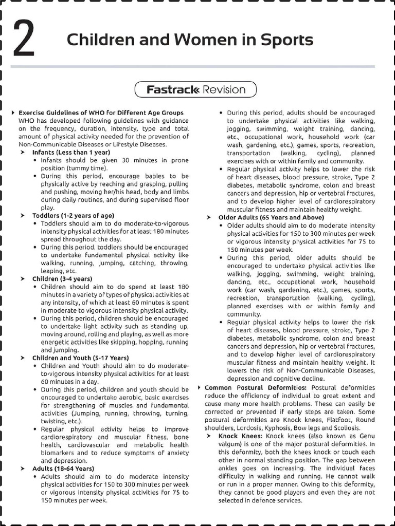 Physical Education Class XII Ch. 2 | PDF