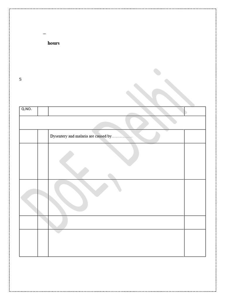 Class 8 Science Practice Paper 2023-24 | PDF | Human Reproduction | Reproductive System