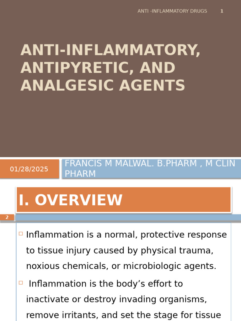 Overview of Anti-Inflammatory Drugs | PDF | Gout | Nonsteroidal Anti ...