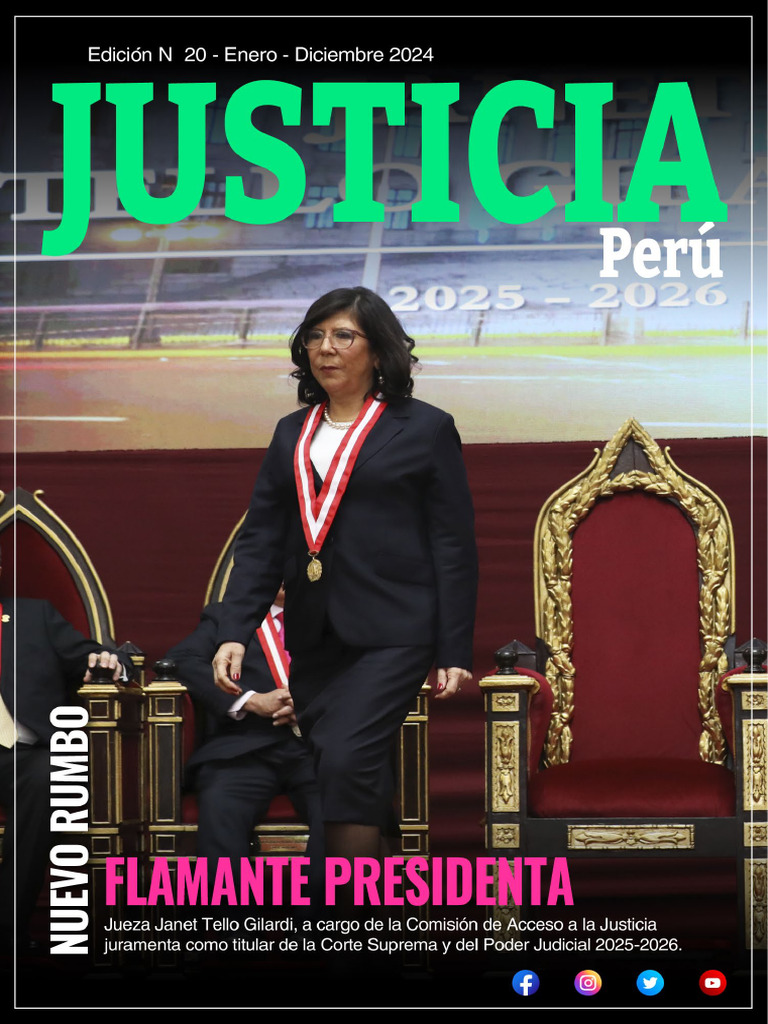 REVISTA+OFICIAL+-+JUSTICIA+PERU+2025 (1) | PDF | Perú | Lima