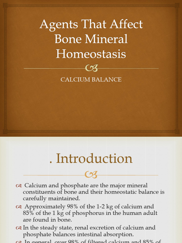Agents That Affect Bone Mineral Homeostasis | PDF | Vitamin D | Bone
