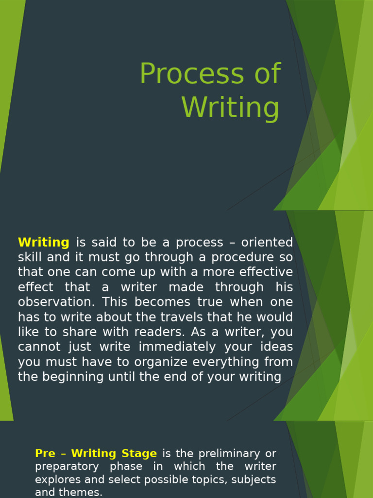 Stages of the Writing Process Explained | PDF | Human Communication ...