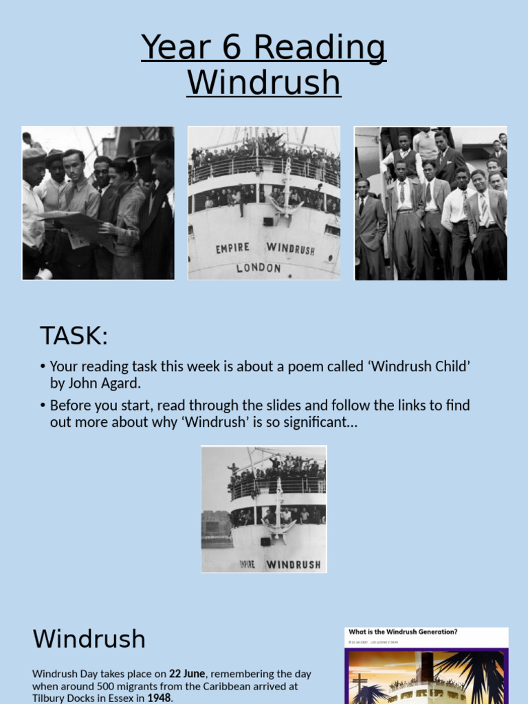 Windrush Child by John Agard | PDF