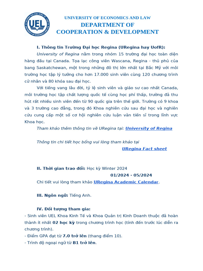 Canada - URegina Winter 2024 | PDF