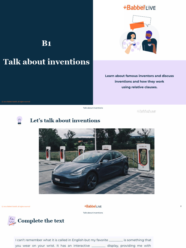 ENG_B1_24 Talk about inventions | PDF