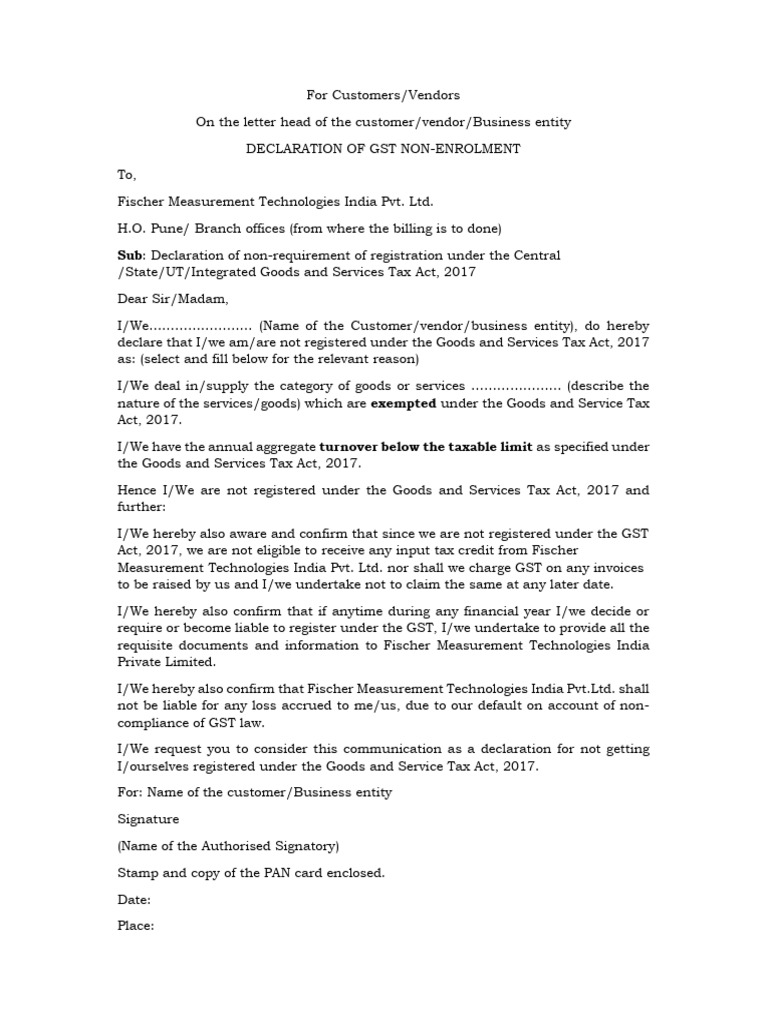 GST Certificate | PDF