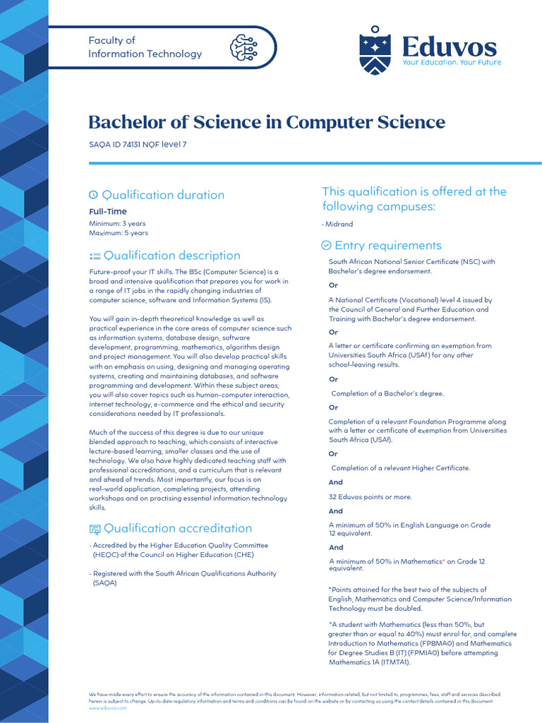 BSc in Computer Science Overview | PDF | Computer Programming ...