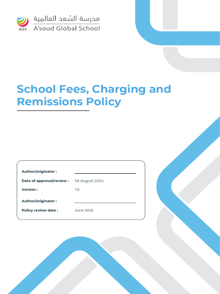 school-fee-policy | PDF | Payments | Cheque