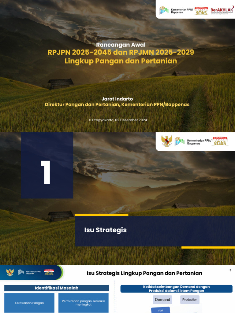 Bappenas - Rancangan Awal RPJMN 2025-2029 | PDF