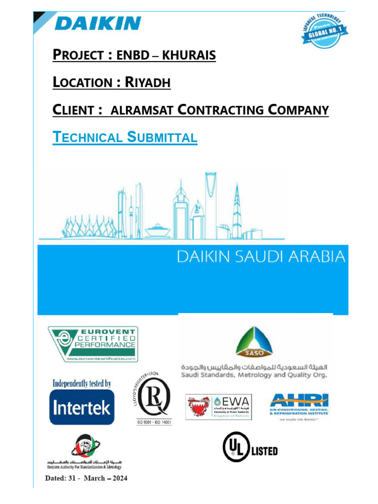 ENBD Al Khurais - FAHU Datasheet | PDF | Humidity | Physical Phenomena