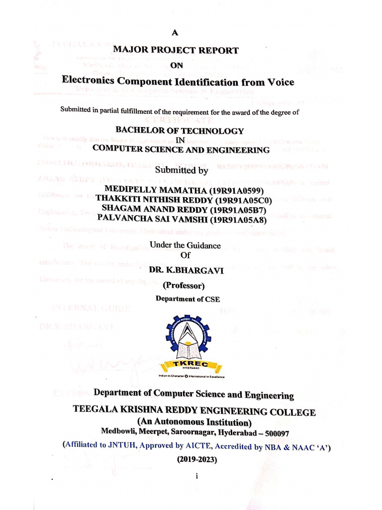 2022 23 Cse Project Proof | PDF