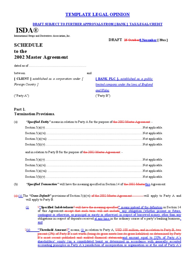 Isda Master | PDF | Payments | Guarantee