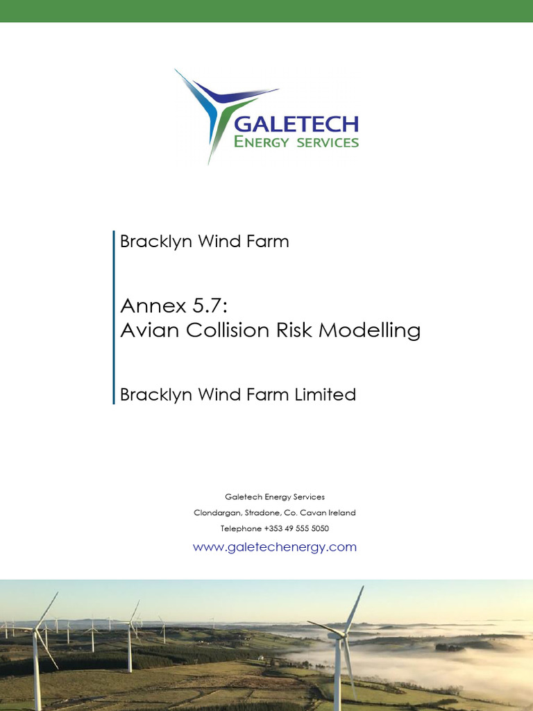 Avian Collision Risk Modelling | PDF | Turbine | Wind Turbine