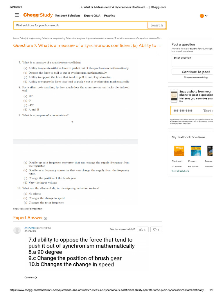 Electrical Engineering Q&A | PDF