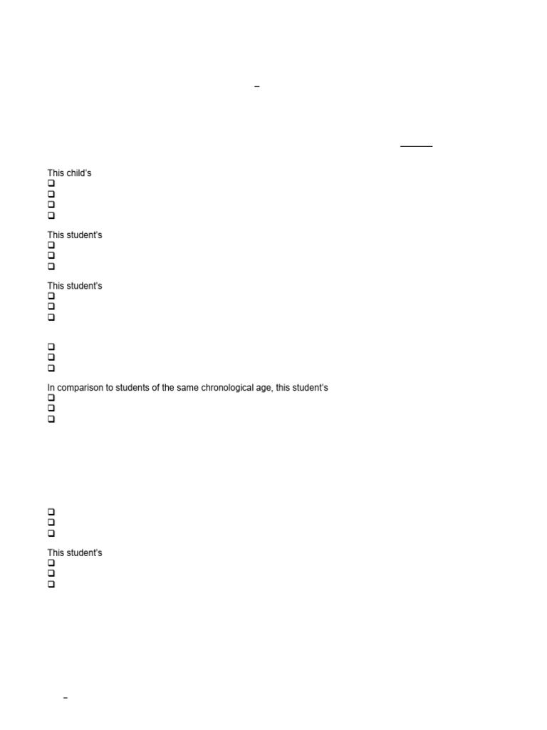 Intellectual Disability Assessment Packet | PDF | Communication ...