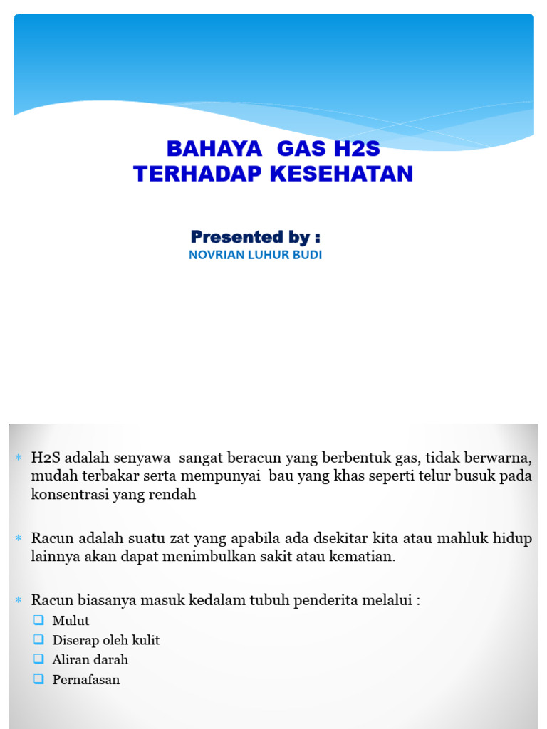 Bahaya Gas H2S | PDF