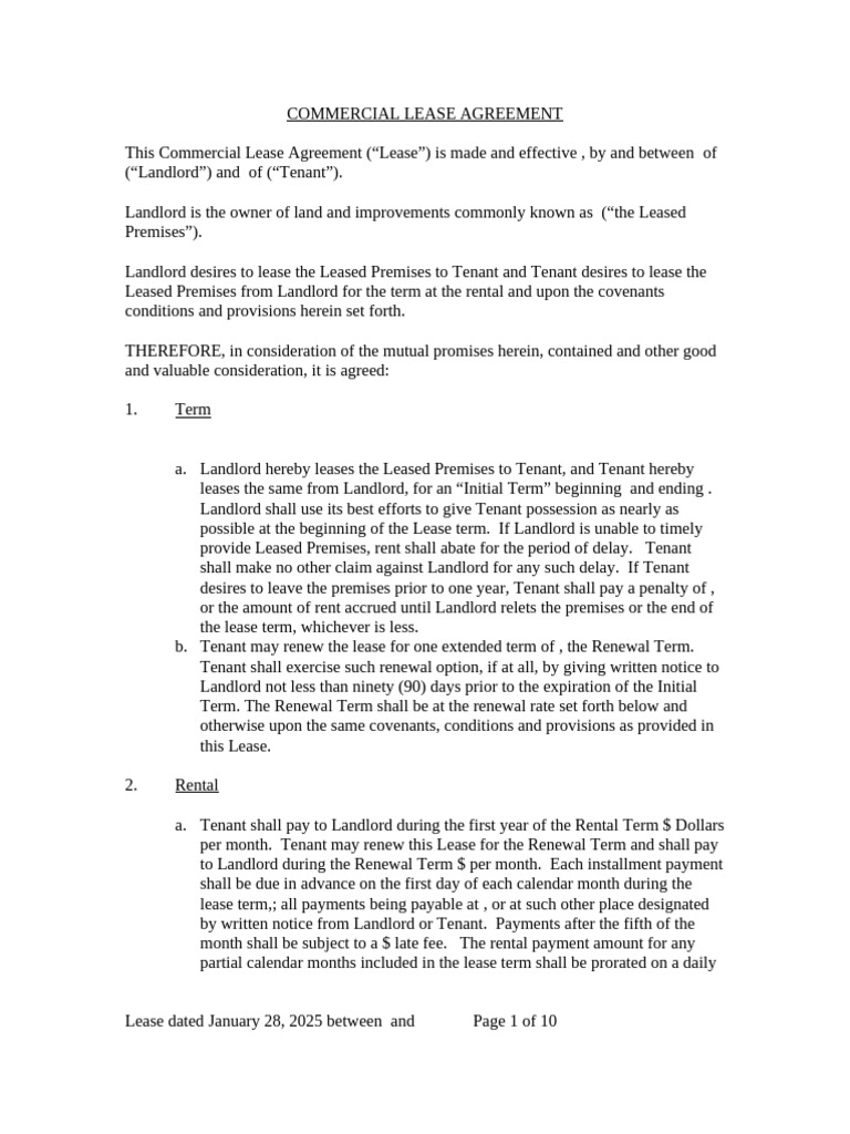 agreementleasetemp | PDF | Lease | Leasehold Estate