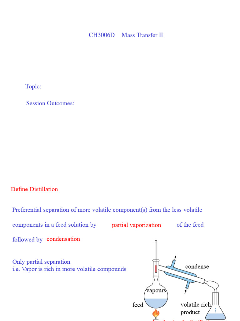 L02 Distillation | PDF