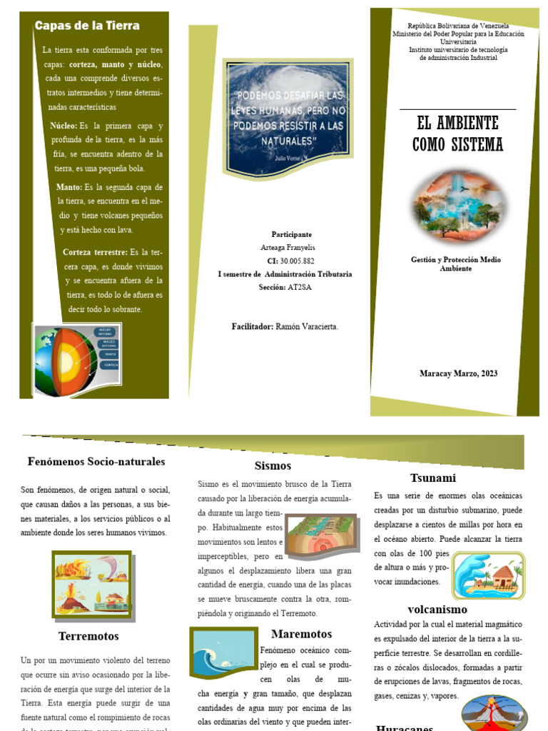 Capas de la Tierra y Fenómenos Naturales | PDF | Tierra | Temblores