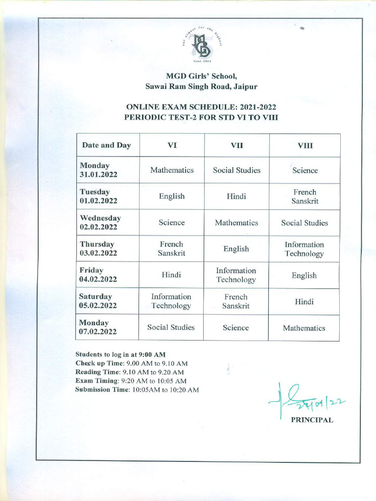 Periodic Test 2 VI-VIII | PDF