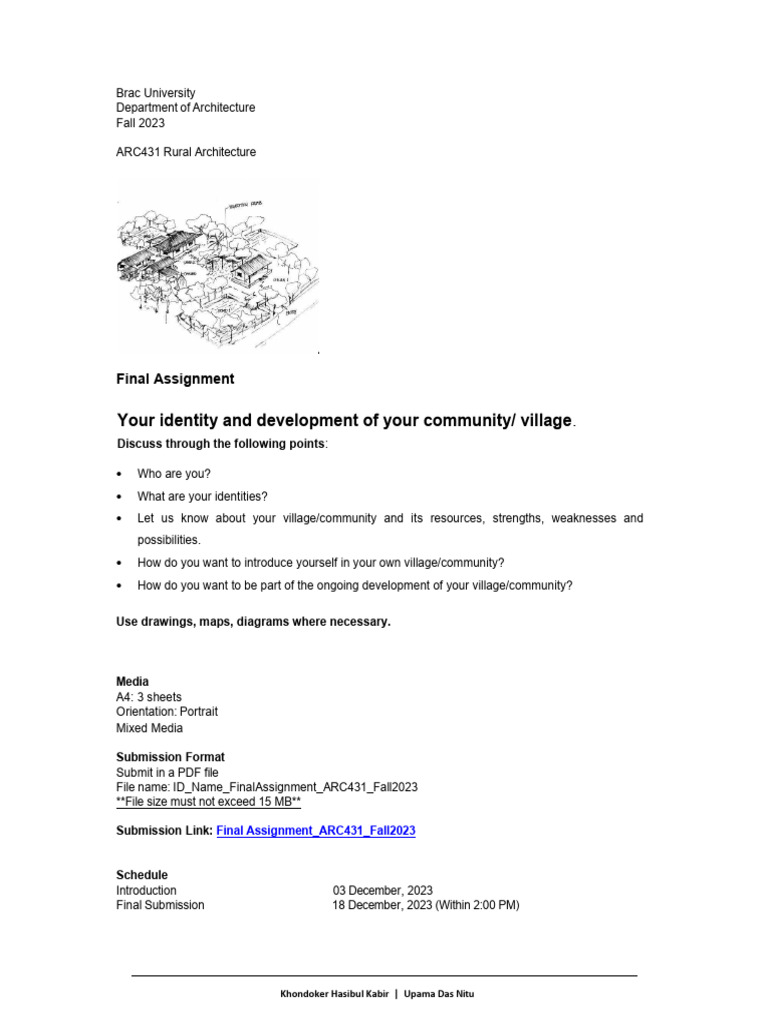 Rural Architecture Final Assignment | PDF
