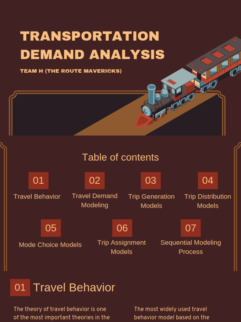 Transportation Demand Analysis | PDF | Transport