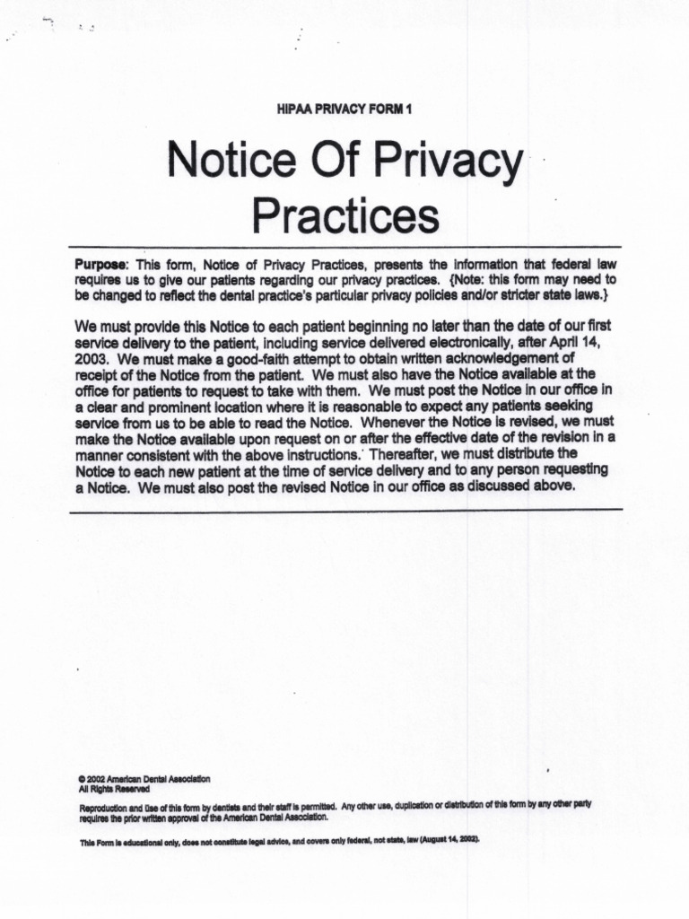 HIPPA Privacy Policy | PDF