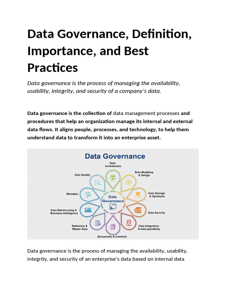 Data Governance | PDF | Governance | Metadata