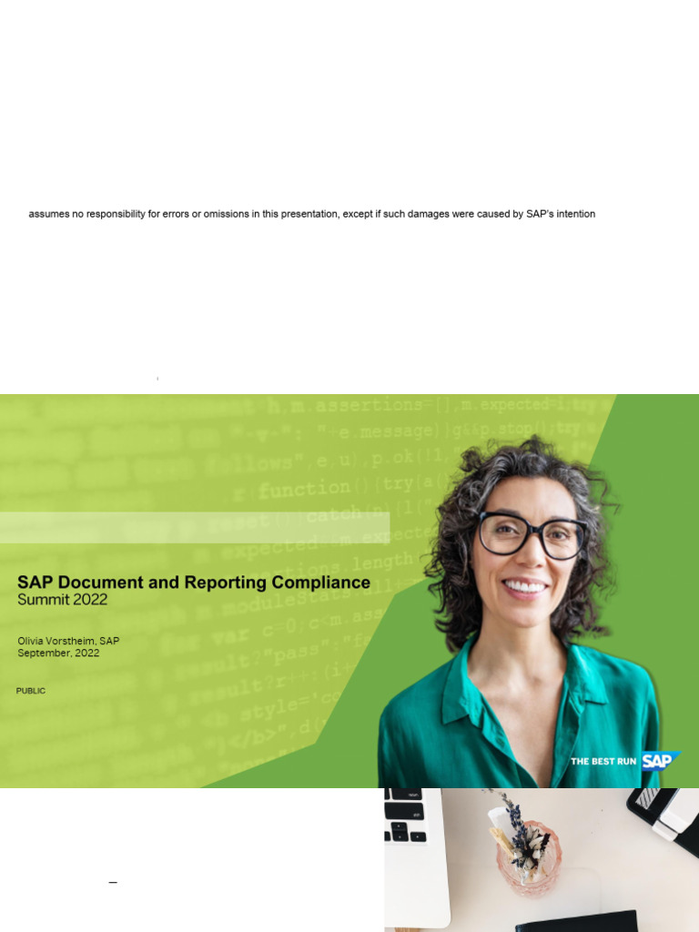 Sap Document and Reporting Compliance Summit 2022 Sap Document and ...
