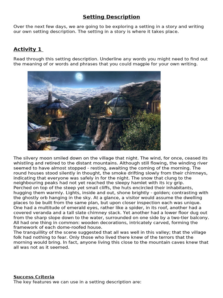 [501299]Setting_Description (2) | PDF | Adverb | Linguistics