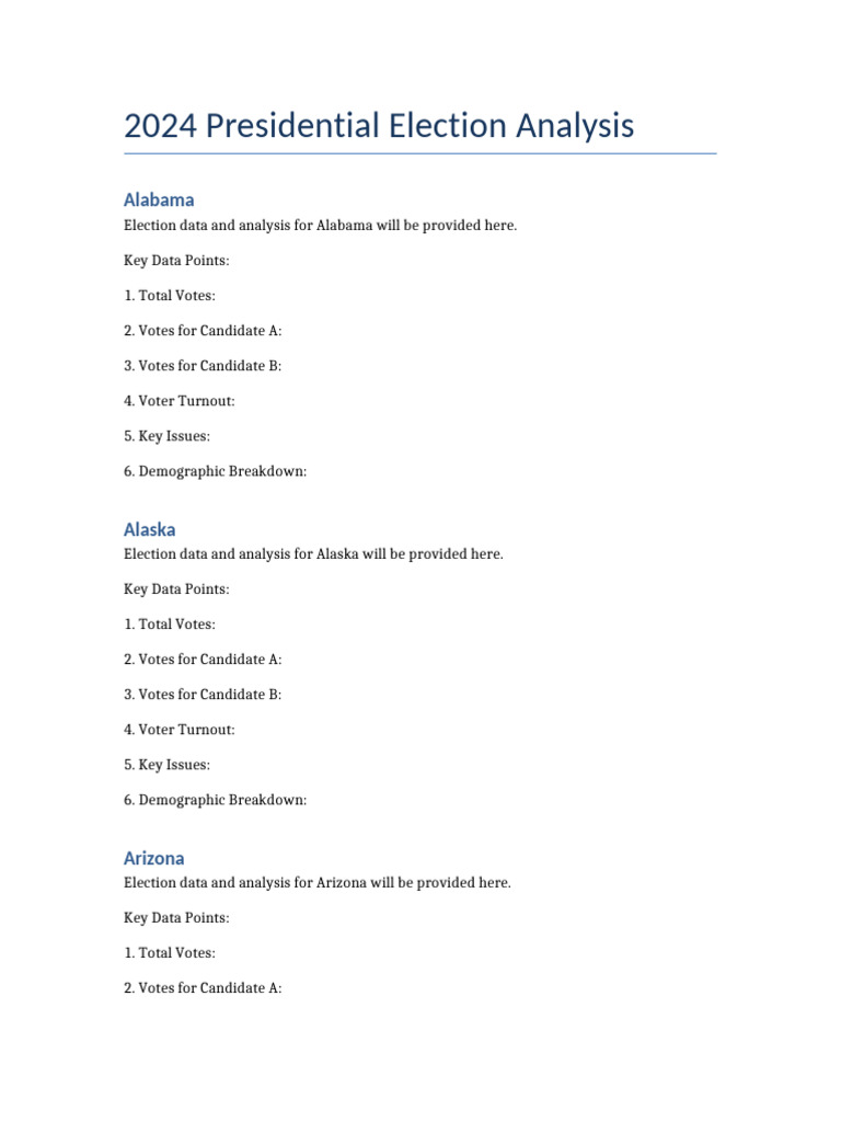 2024 Presidential Election Insights | PDF | Voter Turnout | Elections