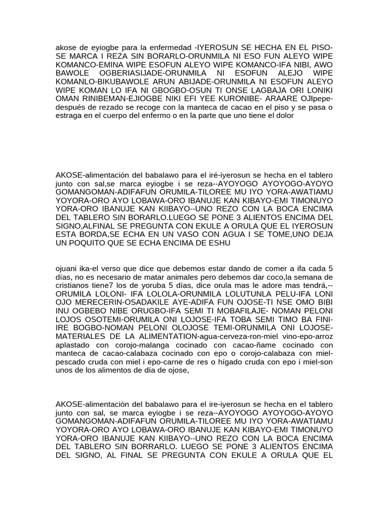 Recopilacion de Akose | PDF | Creencia religiosa y doctrina | Religiones religiosas