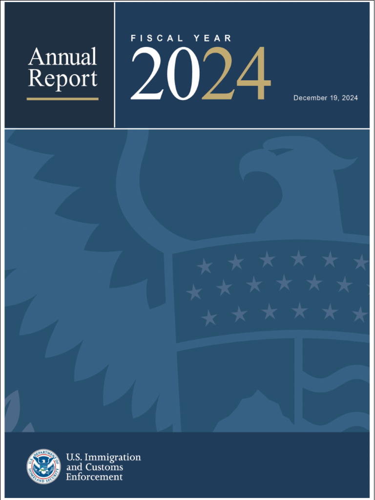 ICE FY 2024 Annual Report Overview | PDF | U.S. Immigration And Customs ...