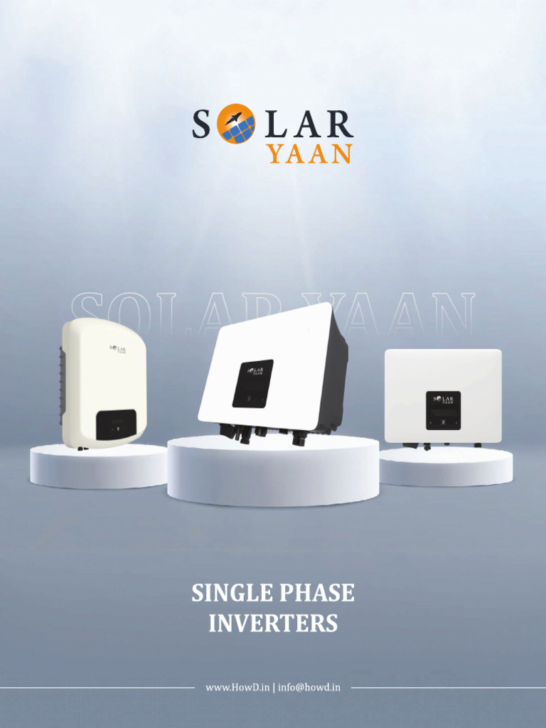 02 Solar Yaan Single Phase Inverters | PDF