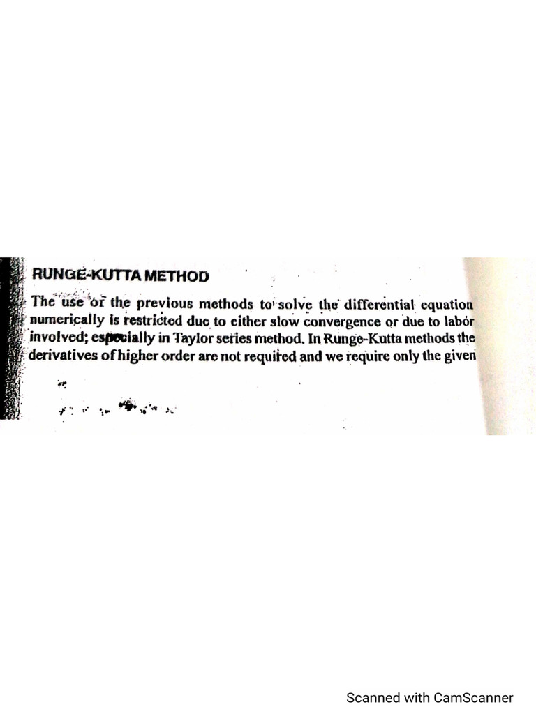 Runge Kutta Method | PDF