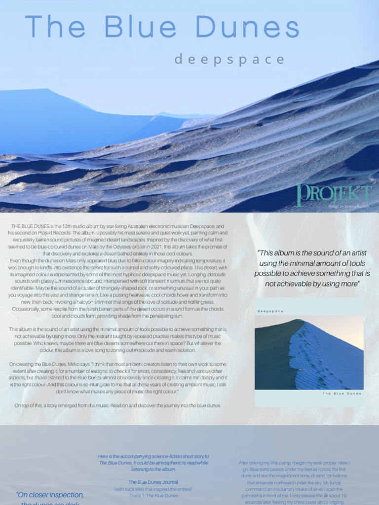 ARC254 - Deepspace - The Blue Dunes | PDF | Dune | Desert
