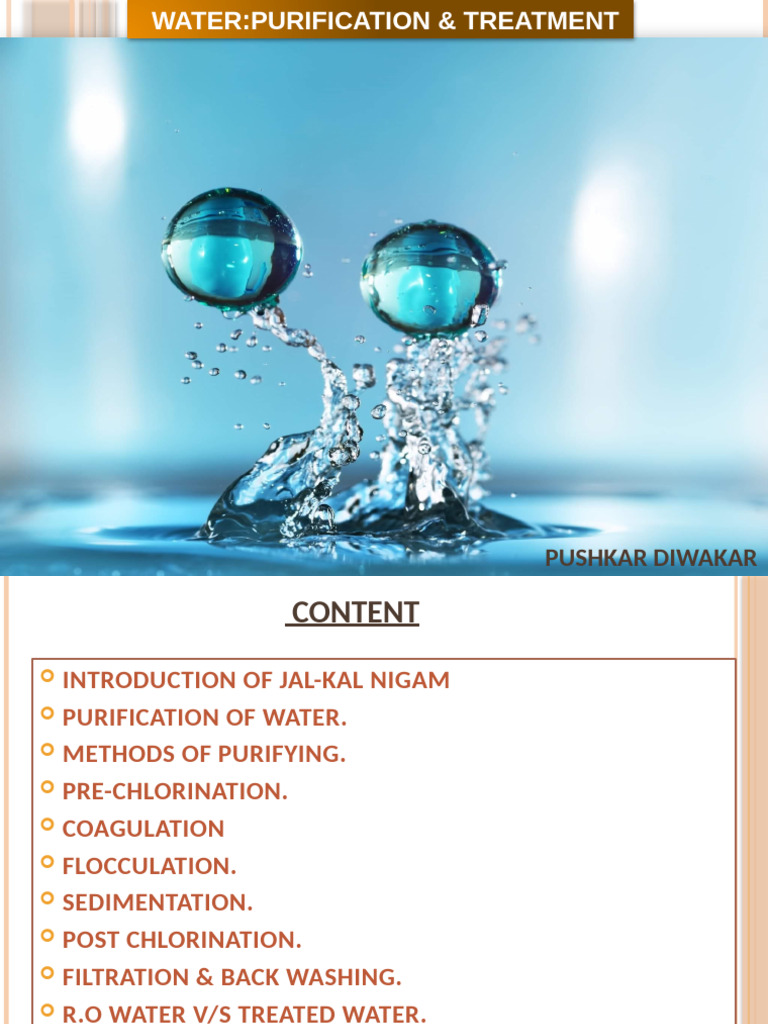 Water Purification Methods Overview | PDF | Water Purification | Filtration