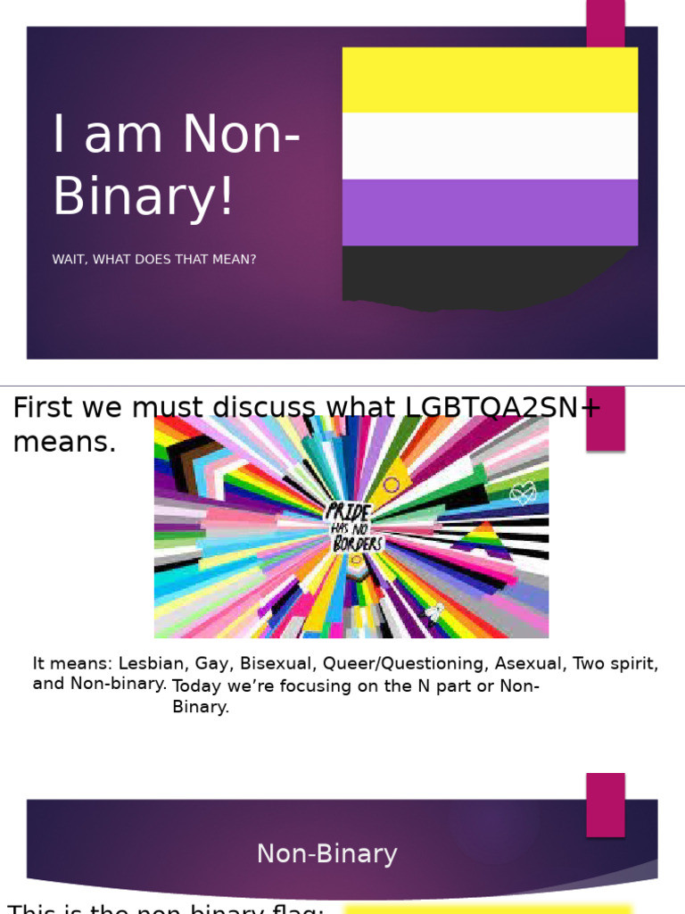 I Am Non-Binary! | PDF