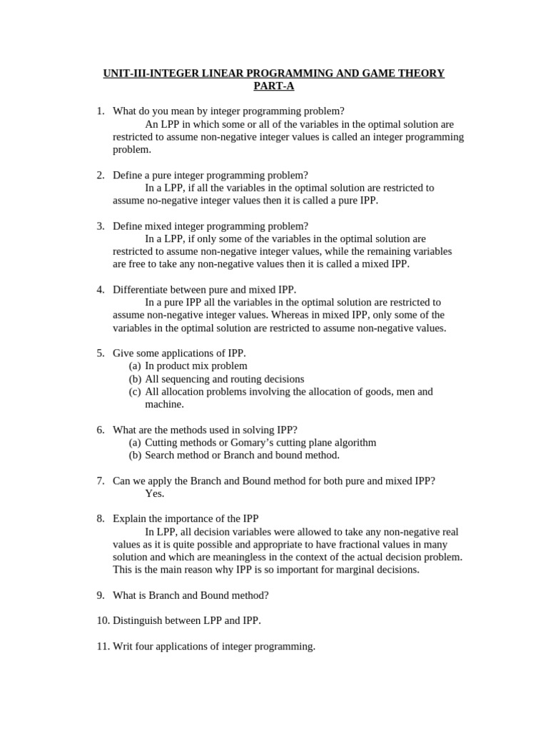 UNIT-III | PDF | Linear Programming | Algorithms