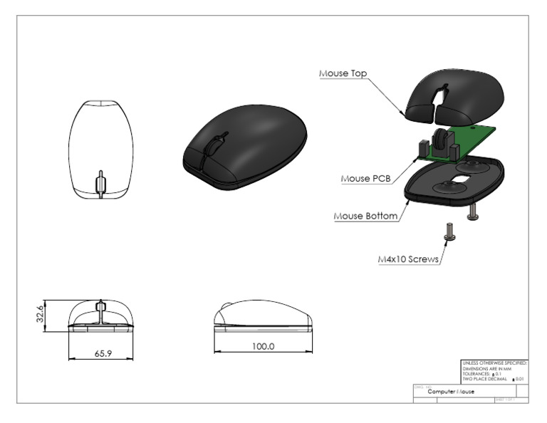 Mouse Assembly Drawing 2021 | PDF