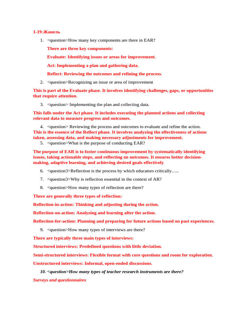 зерттеулер 2 модуль | PDF | Reflective Practice | Qualitative Research