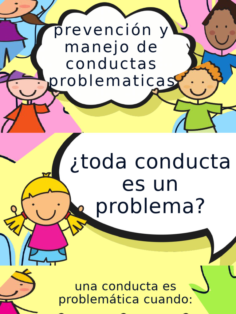 Prevención de Conductas Problemáticas en Niños | PDF | Comportamiento ...