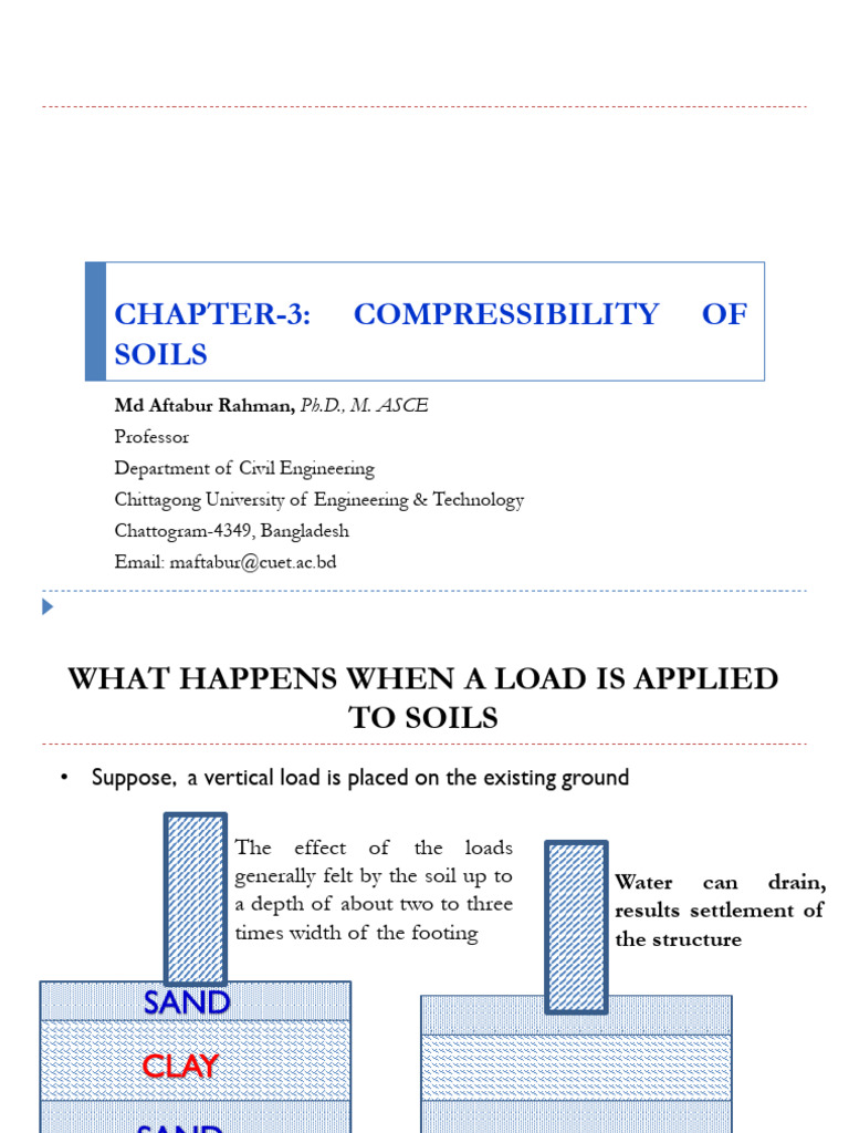 Ch-3 - Compressibility of Soils | PDF | Soil Mechanics | Deformation ...