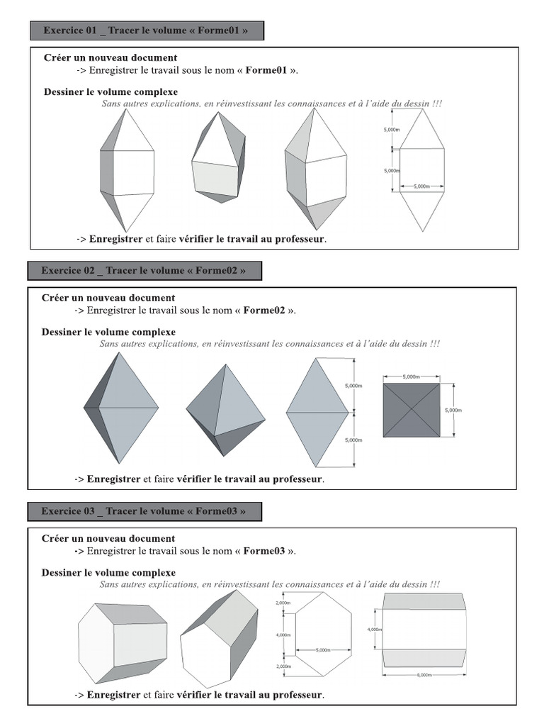 05_Exercices_Formes Complexes | PDF
