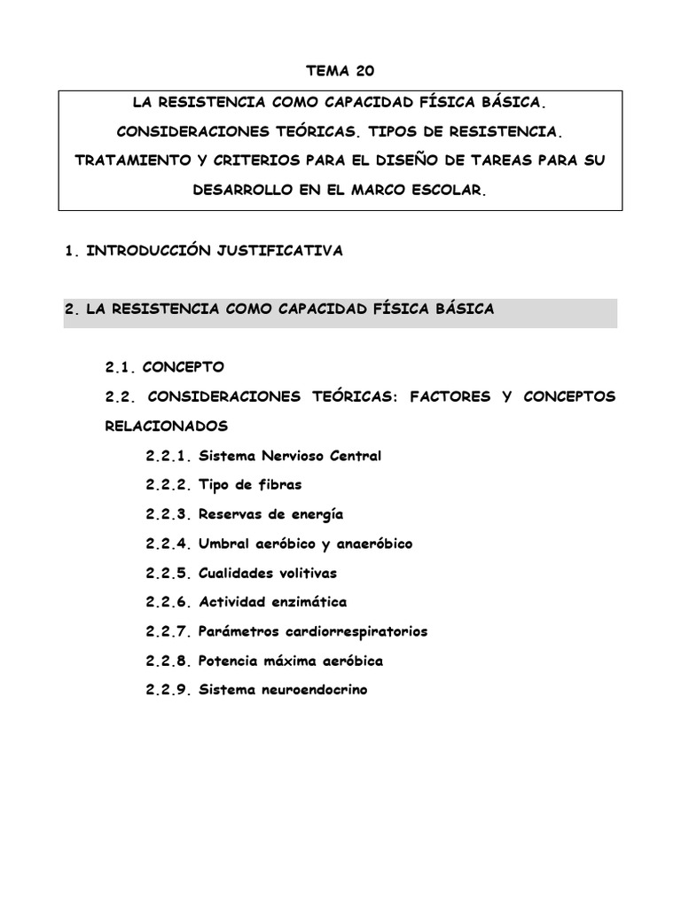 Tema 20 Sec EF 20-21 Esquema | PDF | Resistencia